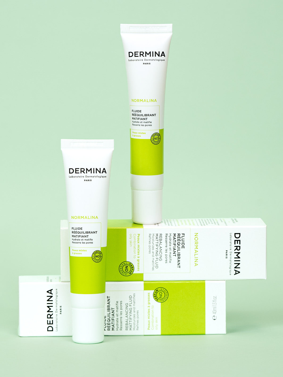 FLUIDE RÉEQUILIBRANT MATIFIANT - 40ml – Laboratoire Dermatologique Dermina